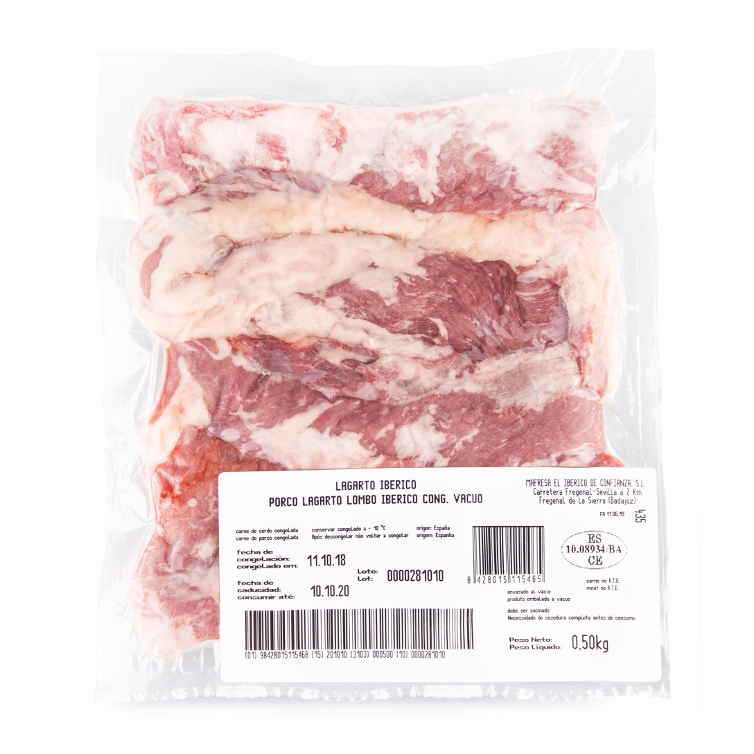 Porco Lagarto Lombo Ibérico Congelado Mafresa Vácuo - 8467 - Aviludo ...